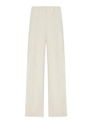 Dries Van Noten Striped Wide-leg Trousers - Cream