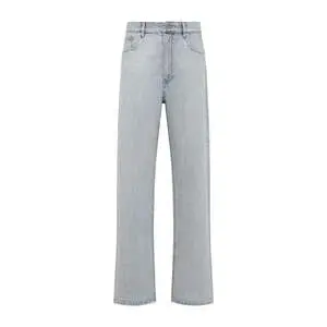 Miu Miu Wide-leg Cotton Denim Jeans - Blue