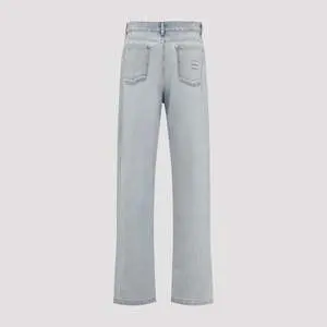 Miu Miu Wide-leg Cotton Denim Jeans - Blue