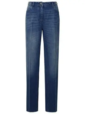 Versace Tailored Cotton Jeans - Blue