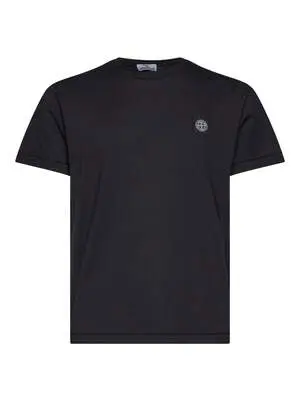 Stone Island Black 60/2 Cotton Jersey Slim-fit T-shirt - Multicolor