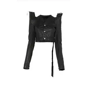 Rick Owens Cropped Biker Jacket
