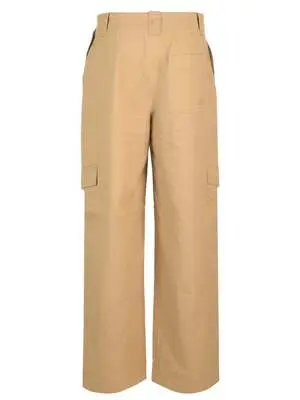 GANNI Cotton Canvas Cargo Trousers
