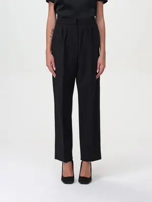 Max Mara Virgin Wool Trousers - Black