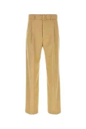 Dries Van Noten Camel Viscose Blend Pant - Brown