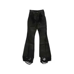 Rick Owens Denim Bootcut Jeans - Black