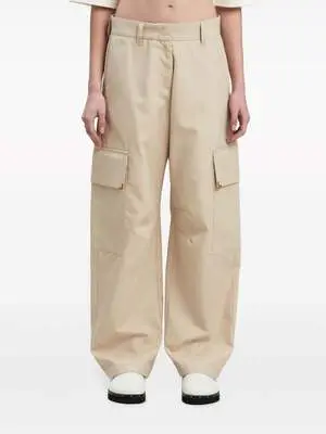 Palm Angels Beige Carrot Cargo Pants