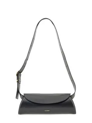 JIL SANDER Small Cannoli Bag - Black