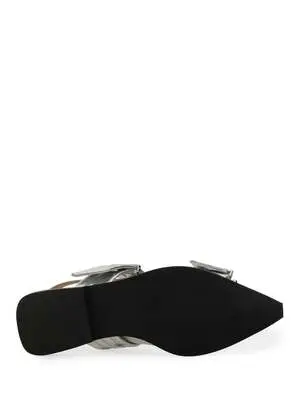 GANNI Metallic Ballerina Flats