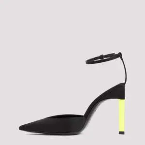 Attico Satin Pumps - Black
