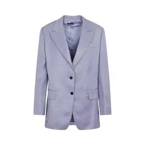 TOM FORD Soft Fluid Twill Boyfriend Jacket - Multicolor