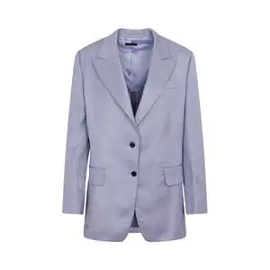 TOM FORD Soft Fluid Twill Boyfriend Jacket - Multicolor