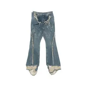 Rick Owens Denim Bootcut Jeans - Blue