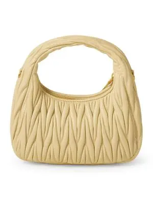 Miu Miu Wander Hobo Bag In Quilted Nappa - Multicolor