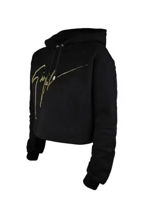 GIUSEPPE ZANOTTI Rhinestone-embellished Hooded Sweatshirt