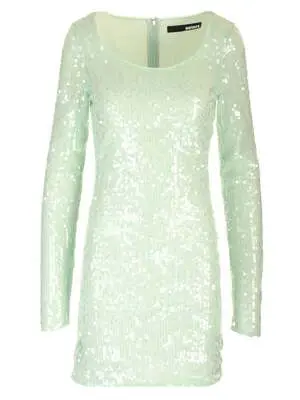 ROTATE BY BIRGER CHRISTENSEN Sequins Mini Dress - Green