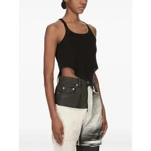 Rick Owens Cotton Tank Top - Black
