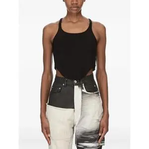 Rick Owens Cotton Tank Top - Black