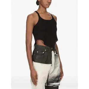 Rick Owens Cotton Tank Top - Black