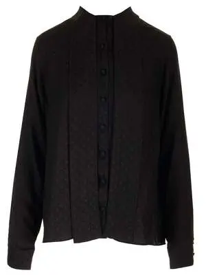PALM ANGELS Palm Angels Women Monogram Silk Blouse