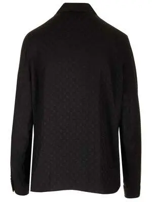 Palm Angels Monogram Silk Blouse