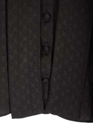 Palm Angels Monogram Silk Blouse
