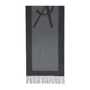 Saint Laurent Silk Scarf - Gray