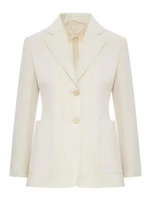Max Mara Single-breasted Volonta Jacket - Cream