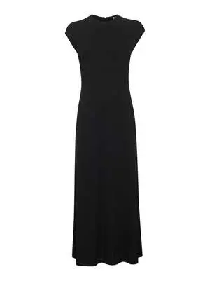 TOTEME Black Fluid Stretch Jersey Everyday Long Dress - Multicolor