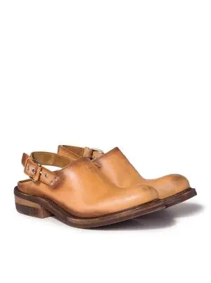 Miu Miu Leather Foule Sabot