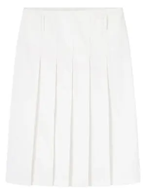 A.p.c. Alice Gabardine Midi Skirt - White