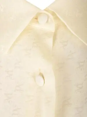 Palm Angels Monogram Silk Shirt