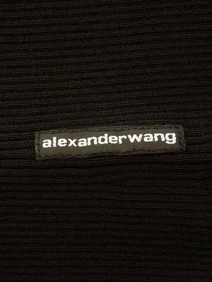 Alexander Wang Ribbed Stretch Viscose Twin-set Top