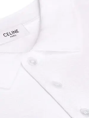 Celine Cotton Piqué Jersey Polo
