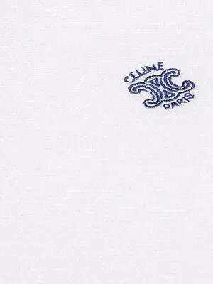 Celine Cotton Piqué Jersey Polo