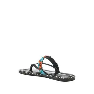 Dries Van Noten Embellished Flat Sandals - Purple