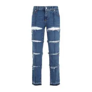 Alexander McQueen Denim Pants - Blue