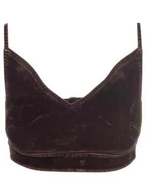 Loewe Velvet Top - Brown
