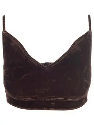 Loewe Velvet V-neck Top