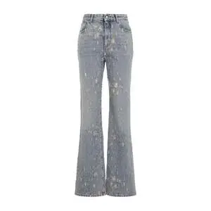 Alexander McQueen Distressed Flared Jeans
