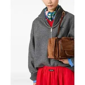 Miu Miu Grey Knitwear Jumpers