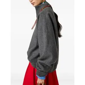 Miu Miu Cashmere Knit Sweater - Gray