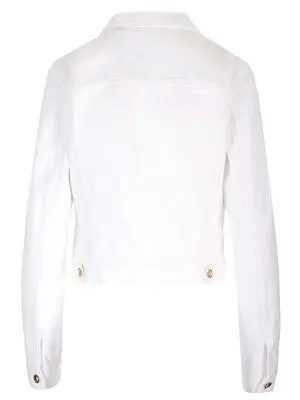 Palm Angels Cotton Denim Jacket - White