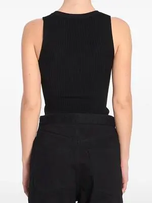Alaïa Sleeveless Ribbed Knit Bodysuit