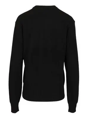 TOTEME Classic Cashmere Crew Knit - Black