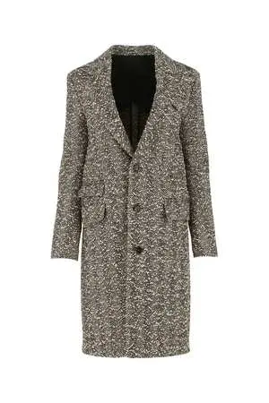 Bottega Veneta Embroidered Stretch Wool Blend Coat - Multicolor