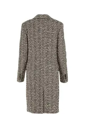 Bottega Veneta Embroidered Stretch Wool Blend Coat