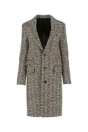 Bottega Veneta Embroidered Stretch Wool Blend Coat - Multicolor