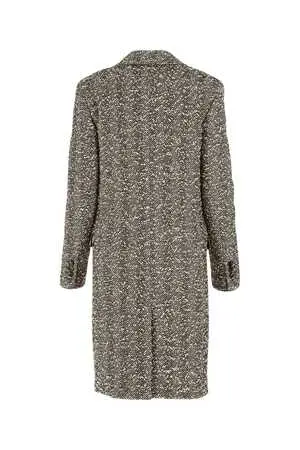 Bottega Veneta Embroidered Stretch Wool Blend Coat