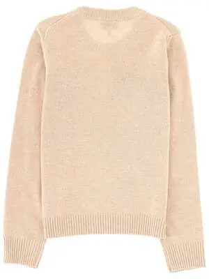 GANNI Wool Jersey Sweater - Cream